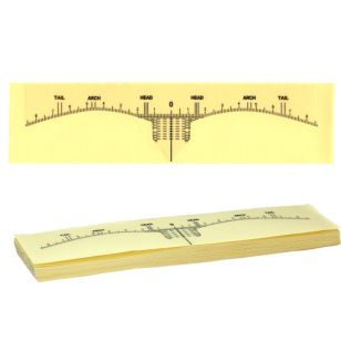 Disposable Eyebrow Measurement Sticker Ruler (50/Pack)