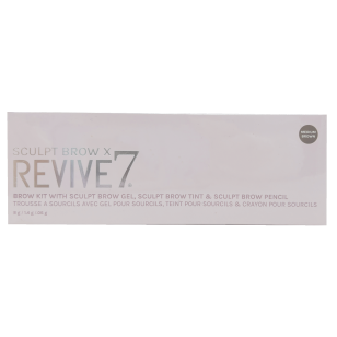Revive 7 Sculpt Brow Styling System Medium Brown-Gel, Tint, Pencil