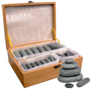 Basalt Hand Polished Stone Set (35/Pieces)