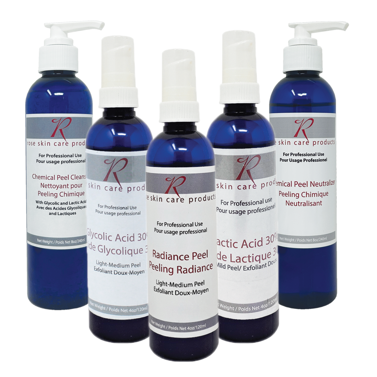 Chemical Peel Kit: Glycolic, Lactic, and Radiance Peels