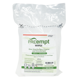 PREempt RTU Disinfectant Wipes Refill (160/Bag)