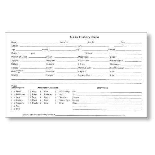 Patient Record Card (100/Pack)