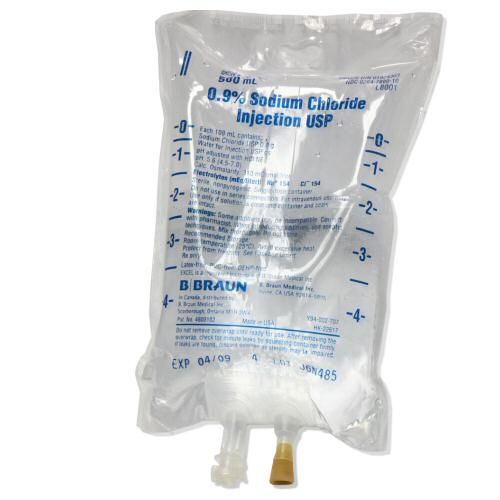Saline Solution Sterile Bag (0.9% NACL) 500ml