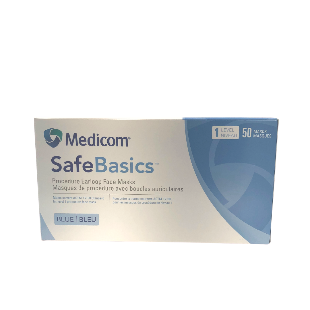 Disposable Flat Face Masks (50/pack)